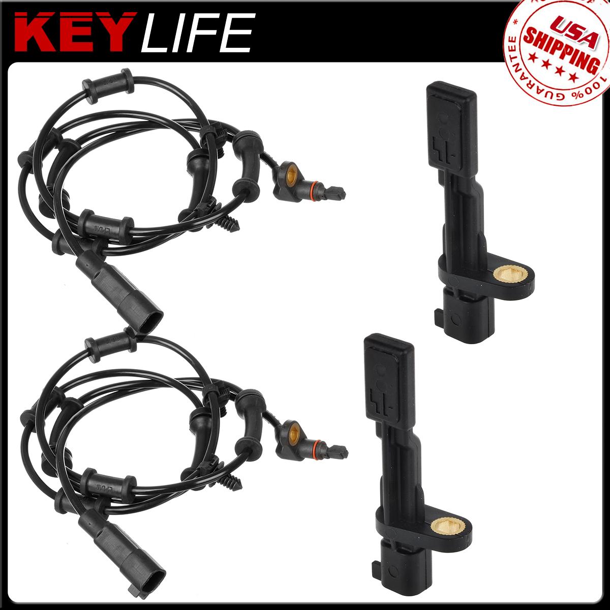 4x Front Rear ABS Wheel Speed Sensor for Jeep Wrangler 3.6l 2012-2014 ...