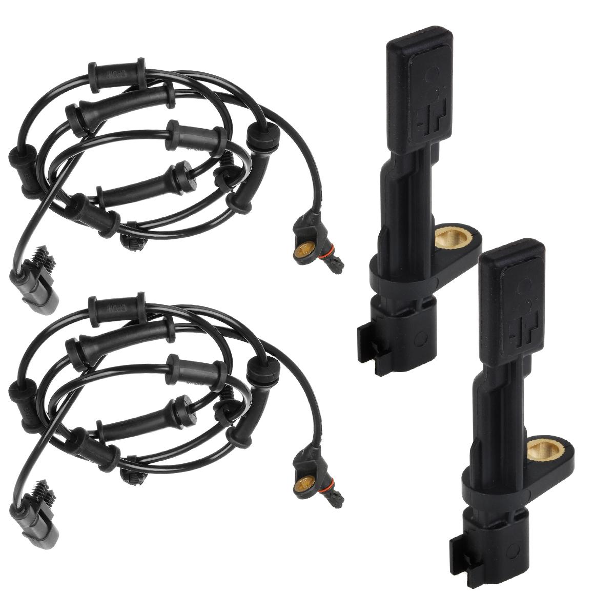 4x Front Rear ABS Wheel Speed Sensor for Jeep Wrangler 3.6l 2012-2014 ...